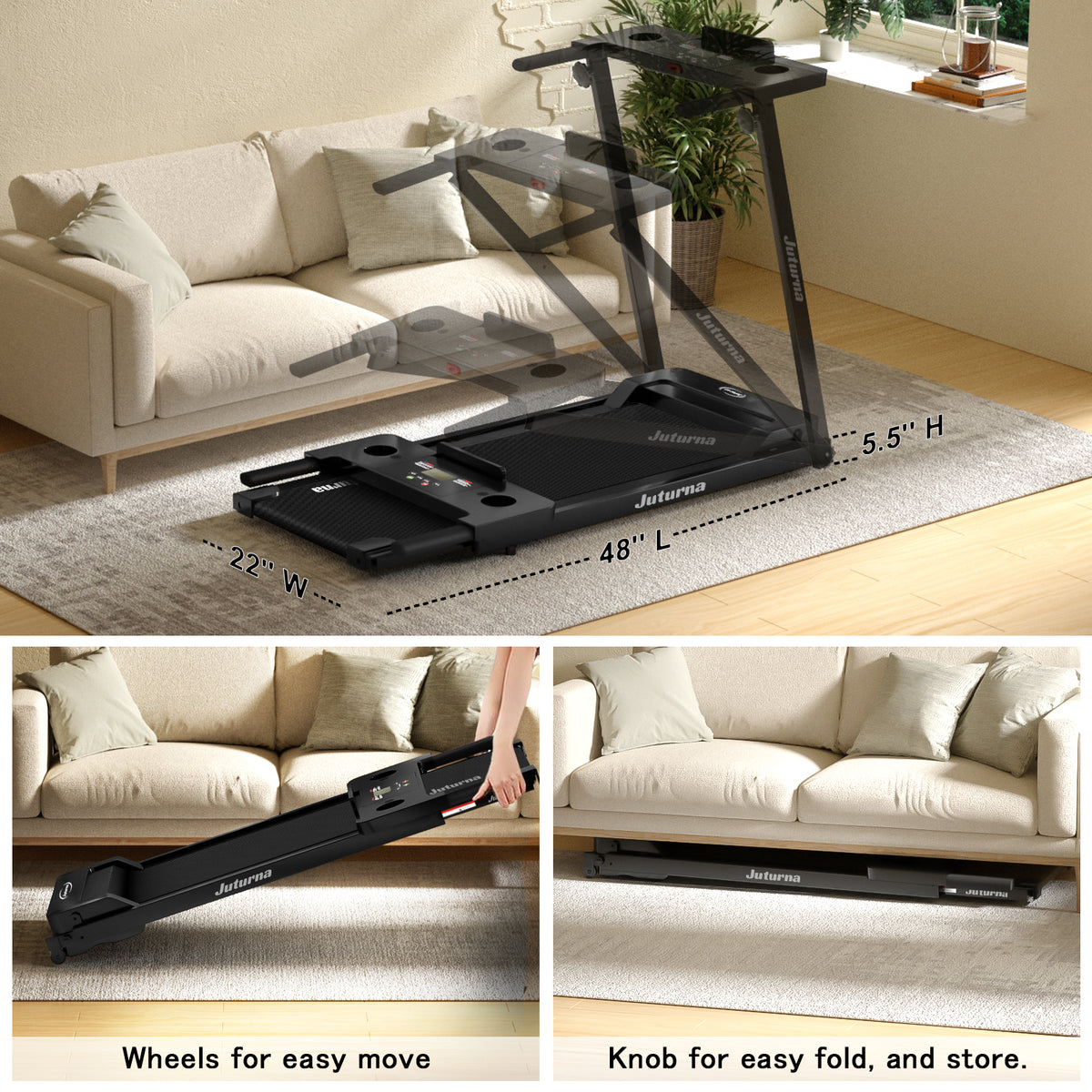 Modern Home Folding Walking Treadmill For Living Room